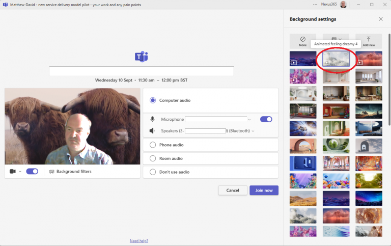 Custom animated backgrounds on Microsoft Teams | Nexus: News