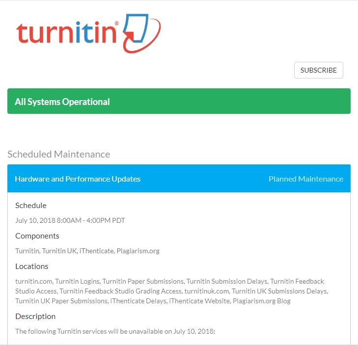 Turnitin at Oxford | Communication to users of the Turnitin text ...
